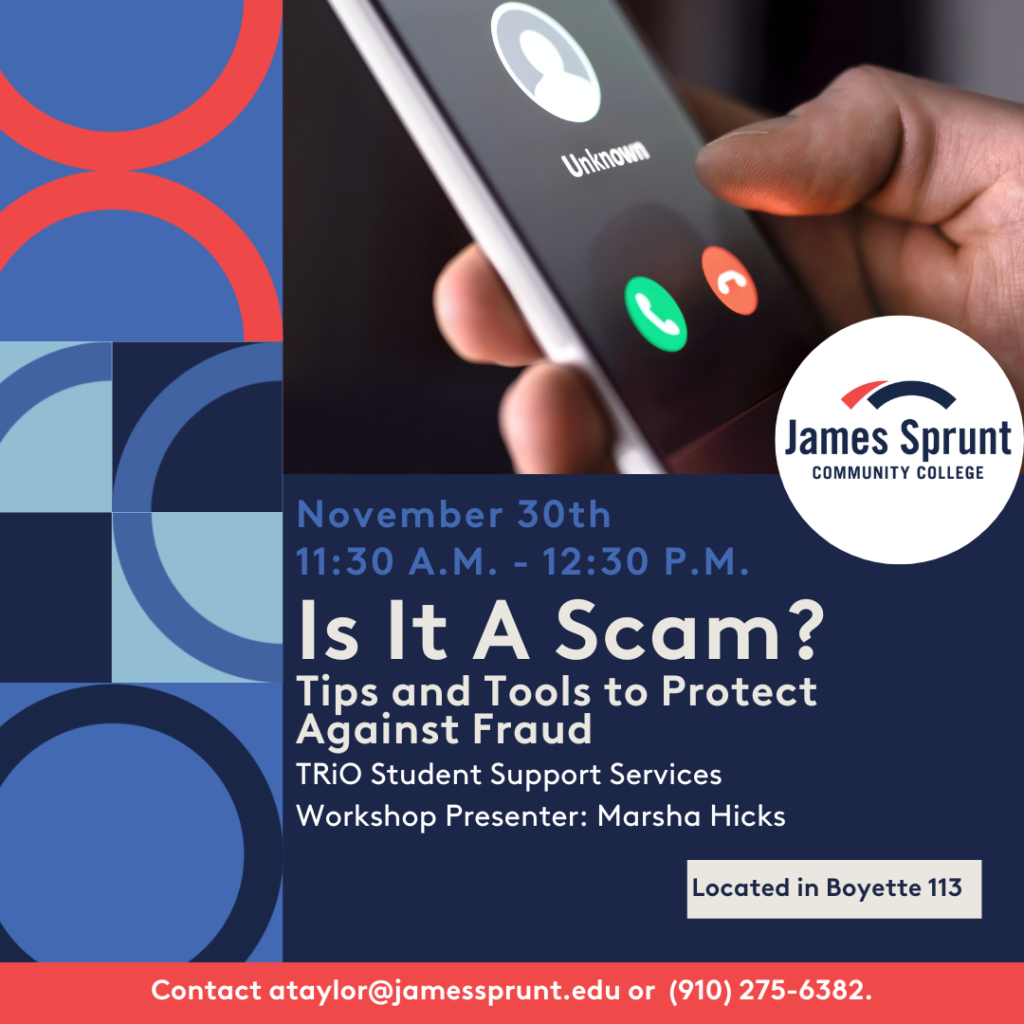 TRIO Presents: Is it a Scam? Tips & tools to protect against fraud ...