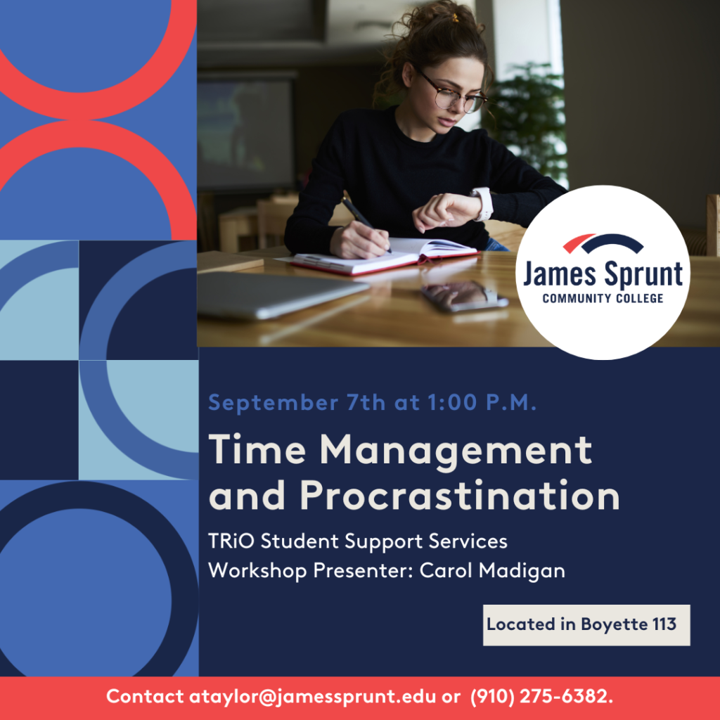 Time Management and Procrastination - James Sprunt Community College