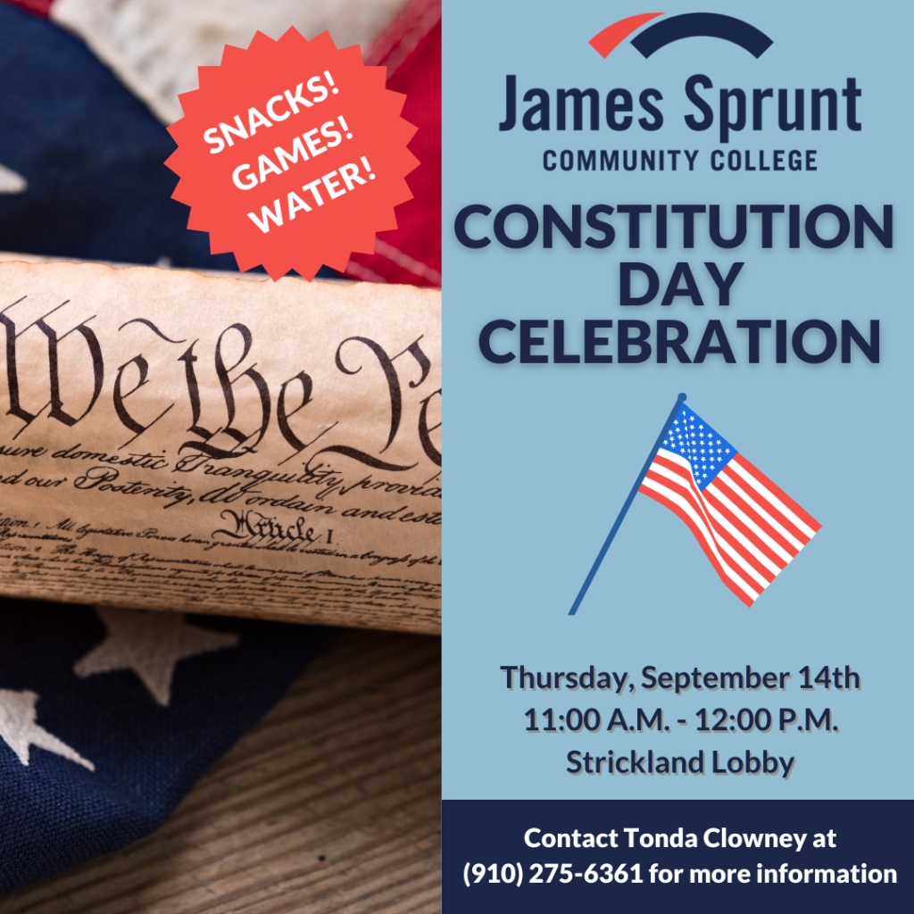 Constitution Day Celebration - James Sprunt Community College