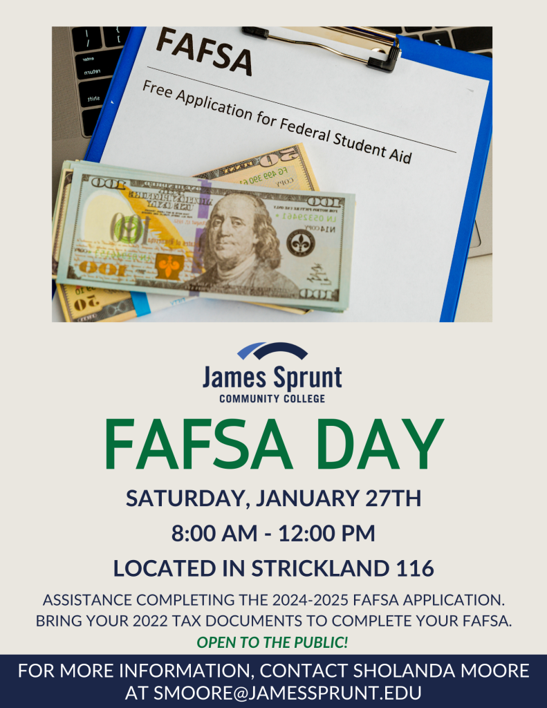 FAFSA Day - James Sprunt Community College