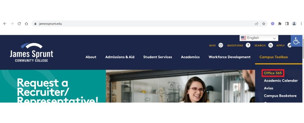 New User Login Instructions for Office 365 - James Sprunt Community College